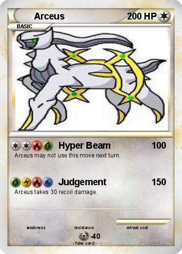 Pokémon Arceus 7970 7970 - Hyper Beam - My Pokemon Card