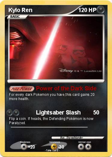 Pokémon Kylo Ren 21 21 - Power of the Dark Side - My Pokemon Card