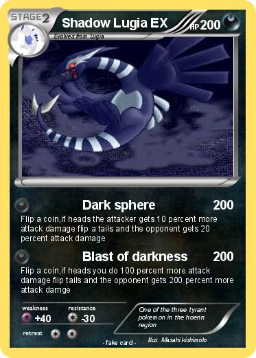 Pokémon Shadow Lugia EX 141 141 - Dark sphere - My Pokemon Card