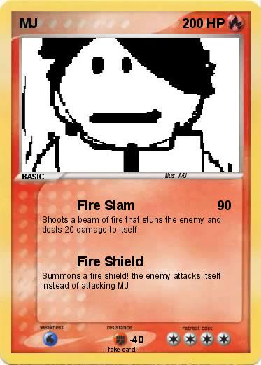 Pokémon 1 98811 98811 - Fire Slam - My Pokemon Card