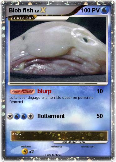 Pokémon Blob fish 43 43 - blurp - Ma carte Pokémon