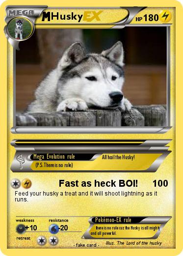 Pokémon Husky 725 725 - Fast as heck BOI! - My Pokemon Card