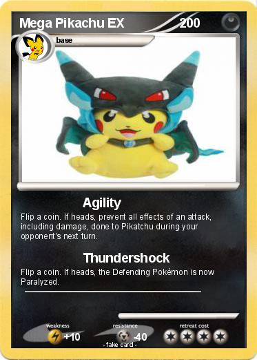 Pokémon Mega Pikachu EX 152 152 - Agility - My Pokemon Card