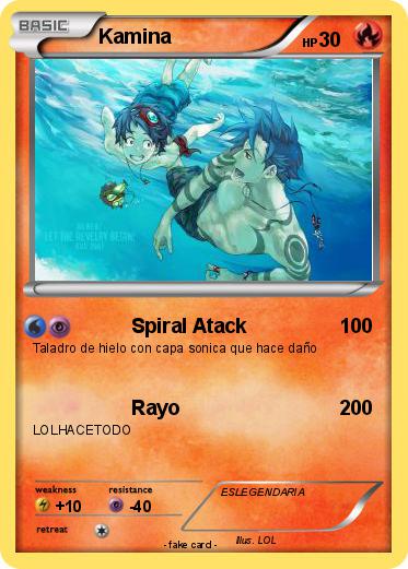 Pokémon Kamina 33 33 - Spiral Atack - Mi carta pokémon