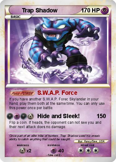 Pokémon Trap Shadow 25 25 - S.W.A.P. Force - My Pokemon Card
