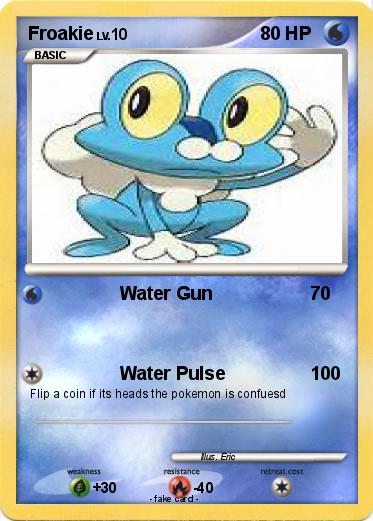 Pokémon Froakie 228 228 - Water Gun - My Pokemon Card