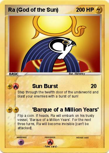 Pokémon Ra God of the Sun - Sun Burst - My Pokemon Card