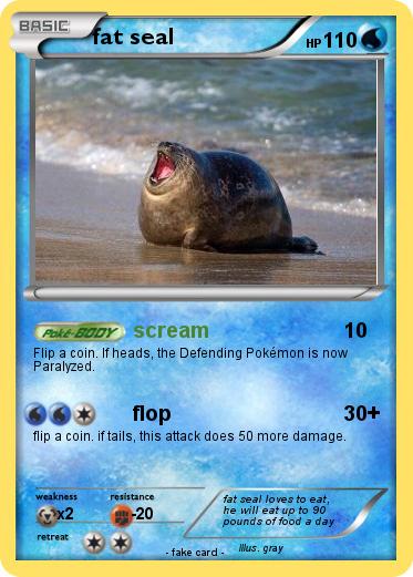 Pokémon fat seal 4 4 - scream - My Pokemon Card