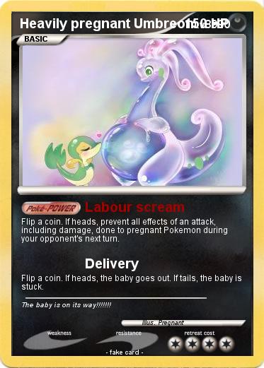 Pokémon Heavily pregnant Umbreon - Labour scream - My Pokemon Card