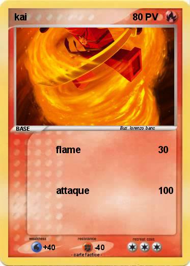 Pokémon kai 1254 1254 - flame - Ma carte Pokémon