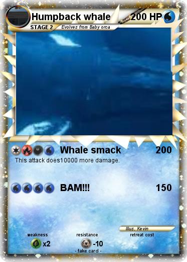 Pokémon Humpback whale 33 33 - Whale smack - My Pokemon Card