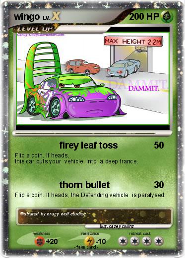 Pokémon wingo 3 3 - firey leaf toss - My Pokemon Card