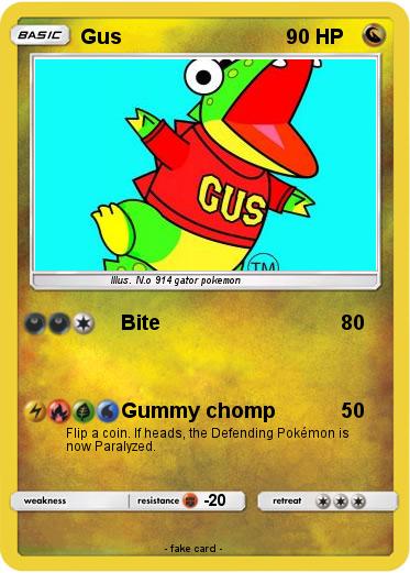 Pokémon Gus 127 127 - Bite - My Pokemon Card
