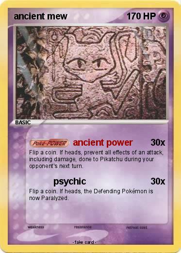 Pokémon mew 7535 7535 - ancient power - My Pokemon Card