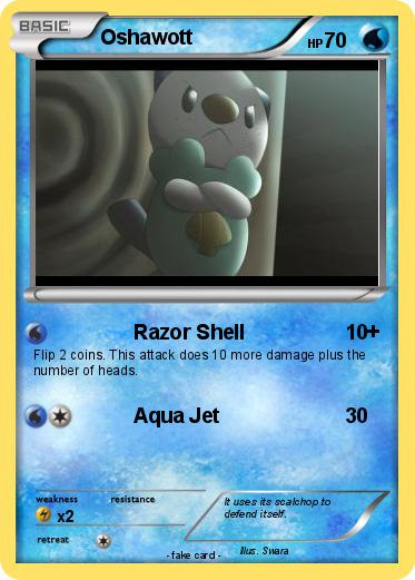 Pokémon Oshawott 1152 1152 - Razor Shell - My Pokemon Card