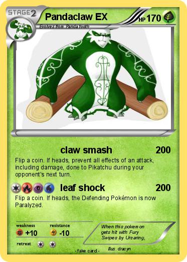 Pokémon Pandaclaw EX - claw smash - My Pokemon Card