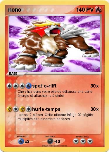 Pokémon nono 4 4 - spatio-rilft - Ma carte Pokémon