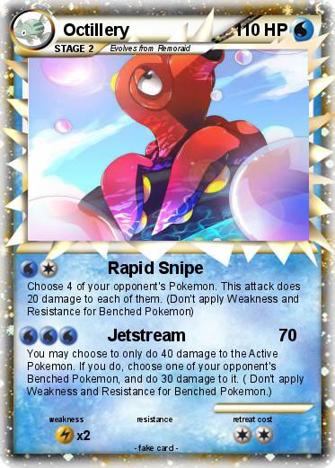 Pokémon Octillery 27 27 - Rapid Snipe - My Pokemon Card