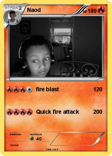 Pokémon Naod 1 1 - fire blast - My Pokemon Card