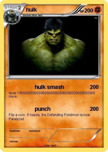 Pokémon hulk 1446 1446 - hulk smash - My Pokemon Card