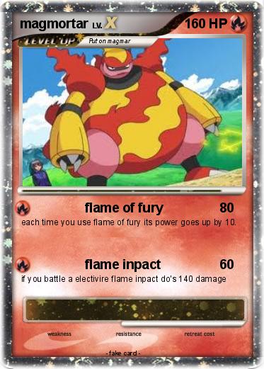 Pokémon magmortar 90 90 - flame of fury - My Pokemon Card