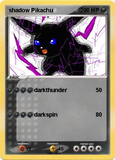 Pokémon shadow Pikachu 420 420 - darkthunder - My Pokemon Card