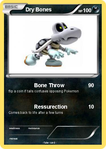 Pokémon Dry Bones 201 201 - Bone Throw - My Pokemon Card