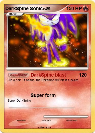 Pokémon DarkSpine Sonic 125 125 - DarkSpine blast - My Pokemon Card