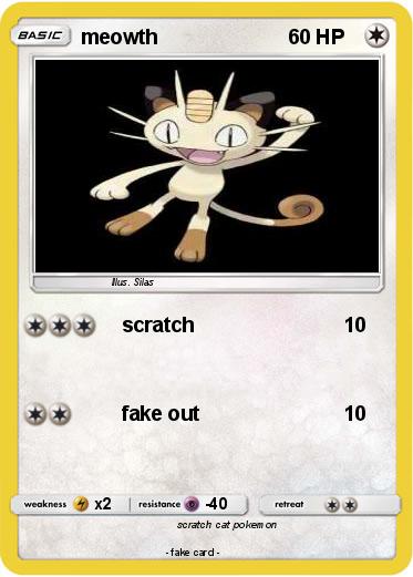 Pokémon meowth 333 333 - scratch - My Pokemon Card