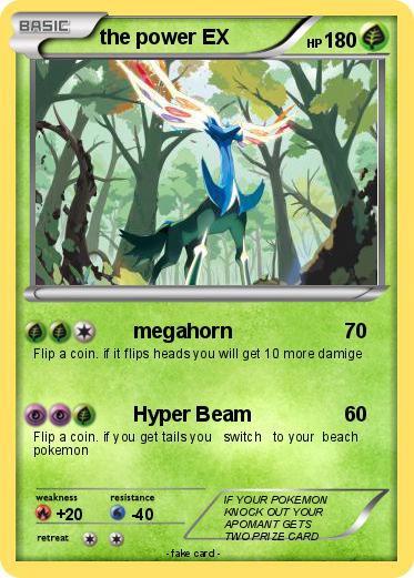 Pokémon the power EX - megahorn - My Pokemon Card