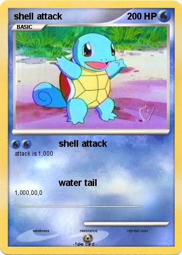 Pokémon squirtle 409 409 - shell attack - My Pokemon Card