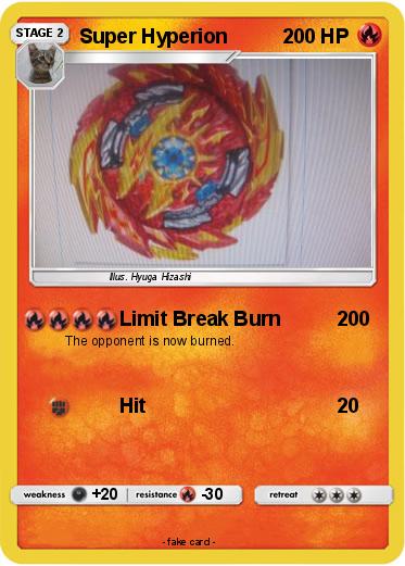 Pokémon Super Hyperion - Limit Break Burn - My Pokemon Card