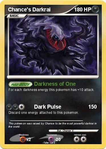 Pokémon Chance s Darkrai 12 12 - Darkness of One - My Pokemon Card