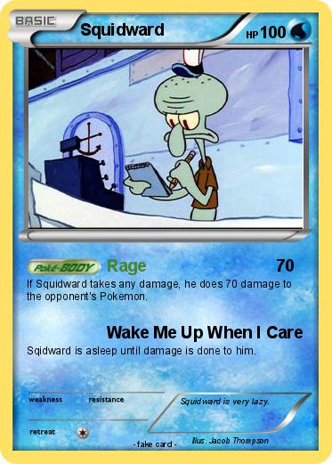 Pokémon Squidward 474 474 - Rage - My Pokemon Card