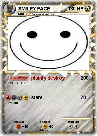 Pokémon SMILEY FACE 53 53 - plainly destroy - My Pokemon Card