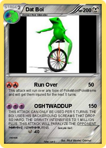 Pokémon Dat Boi 228 228 - Run Over - My Pokemon Card