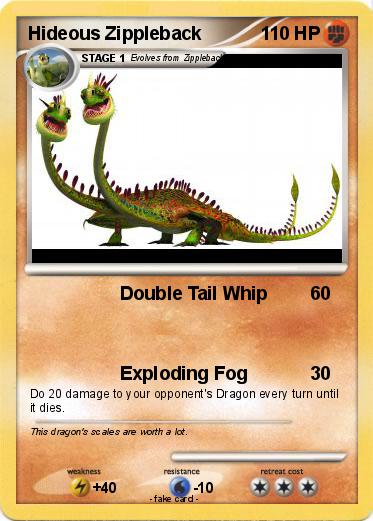Pokémon Hideous Zippleback 28 28 - Double Tail Whip - My Pokemon Card