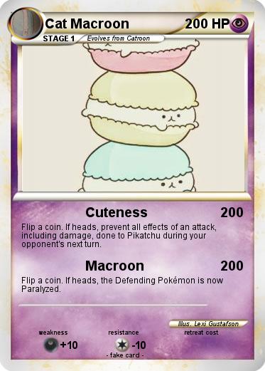 Pokémon Cat Macroon - Cuteness - My Pokemon Card