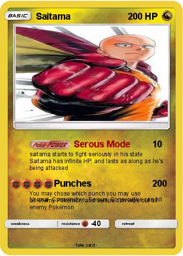 Pokémon Saitama 221 221 - Serous Mode - My Pokemon Card