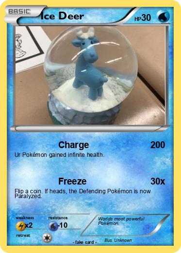 Pokémon Ice Deer 1 1 - Charge - My Pokemon Card
