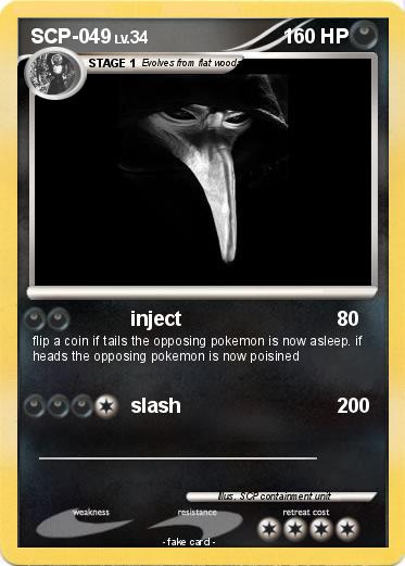 Pokémon SCP 049 16 16 - inject - My Pokemon Card