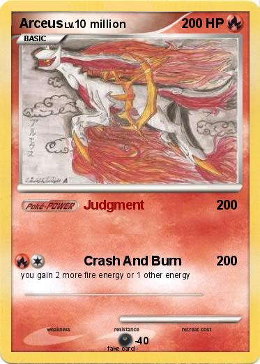 Pokémon Arceus 5801 5801 - Judgment - My Pokemon Card