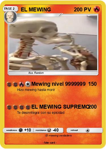 Pokémon EL MEWING - Mewing nivel 9999999 - Mi carta pokémon