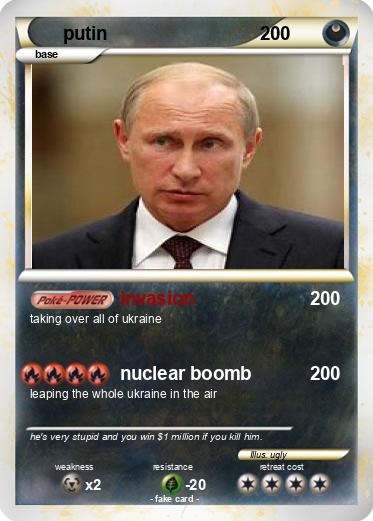 Pokémon putin 157 157 - invasion - My Pokemon Card