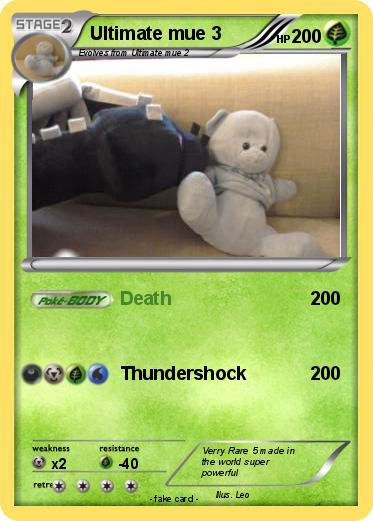 Pokémon Ultimate mue 3 3 - Death - My Pokemon Card