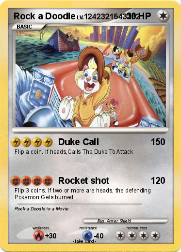 Pokémon Rock a Doodle 3 3 - Duke Call - My Pokemon Card