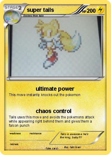 Pokémon super tails 109 109 - ultimate power - My Pokemon Card