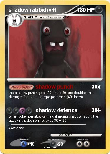 Pokémon shadow rabbid - shadow punch - My Pokemon Card