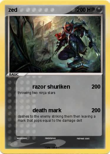Pokémon zed 54 54 - razor shuriken - My Pokemon Card