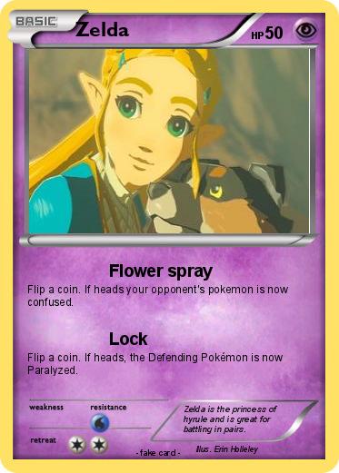 Pokémon Zelda 687 687 - Flower spray - My Pokemon Card